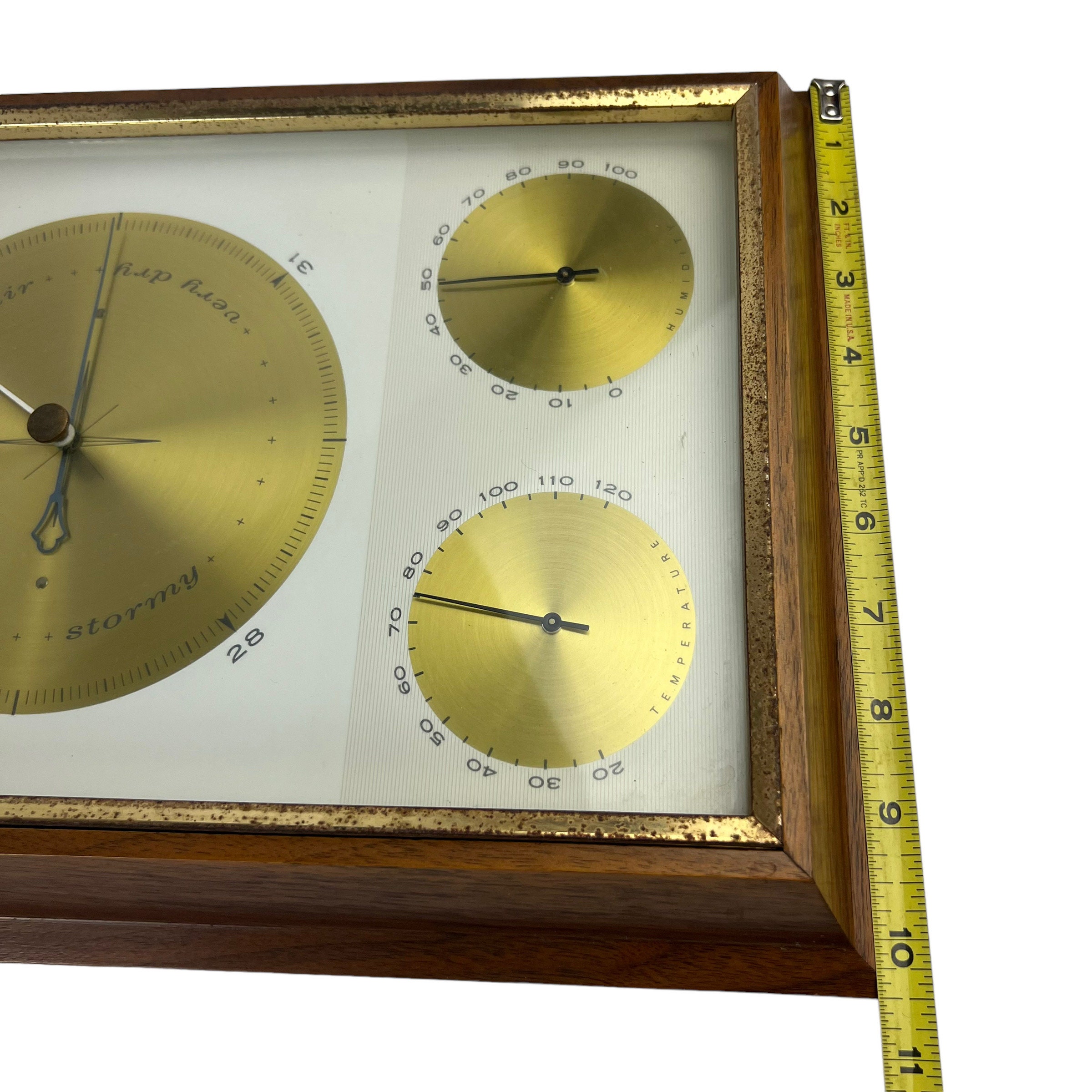 Vintage Airguide 1960s Barometer Thermometer Hygrometer Humidity ...