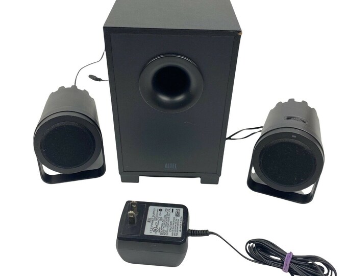 Altec Lansing Desktop Speaker System Computer Speakers W/ 8" Sub Woofer ...