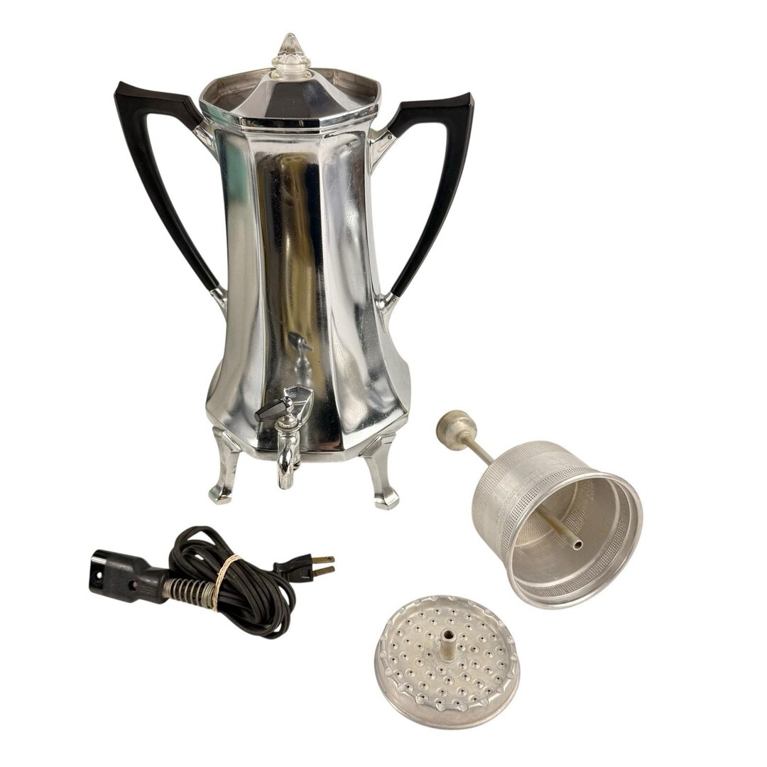 Universal Coffee Pot Percolator E9159 Landers Frary Clark Stainless ...