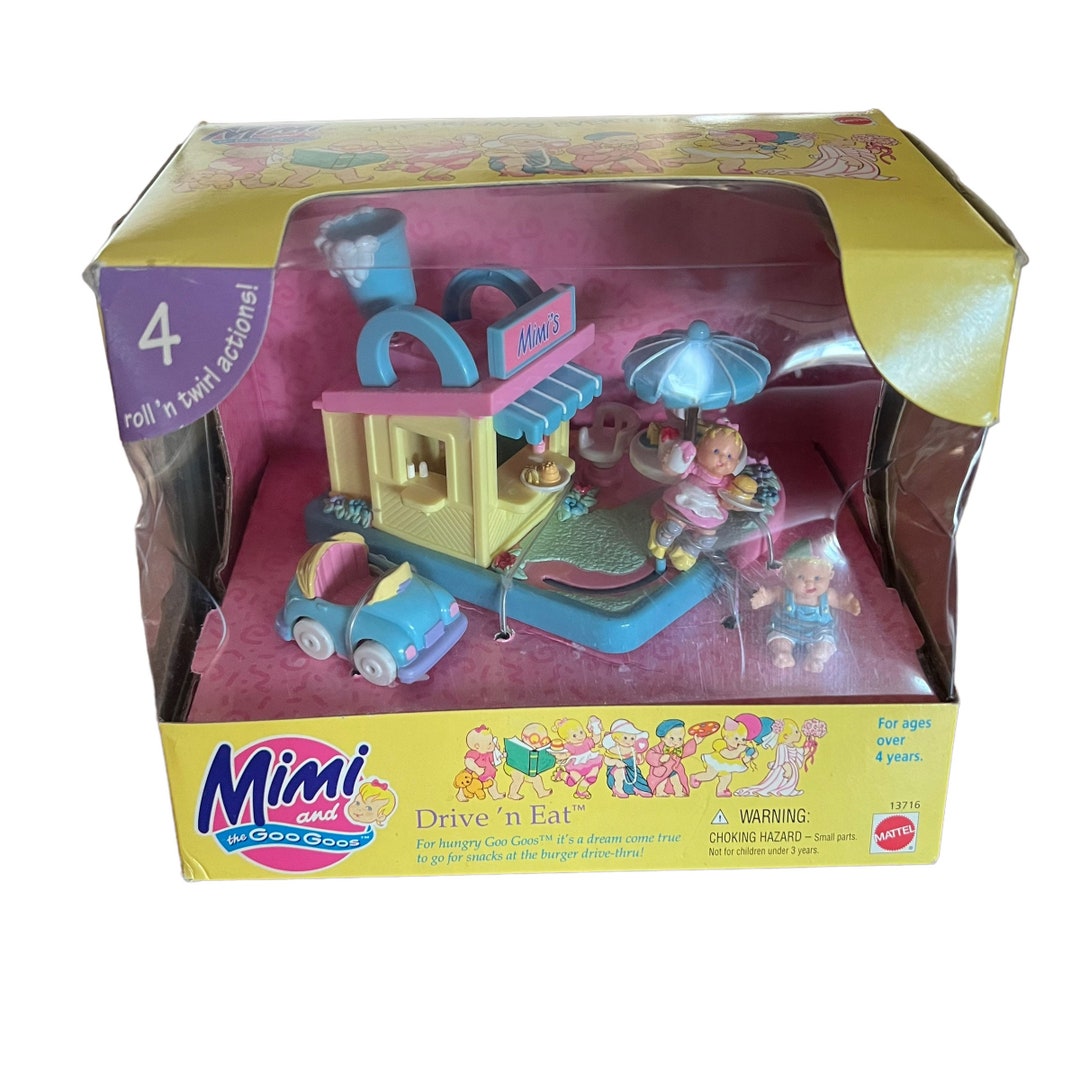 Mattel Mimi and the Goo Goos Drive n Eat Play Set Bluebird Toys 1995 ...