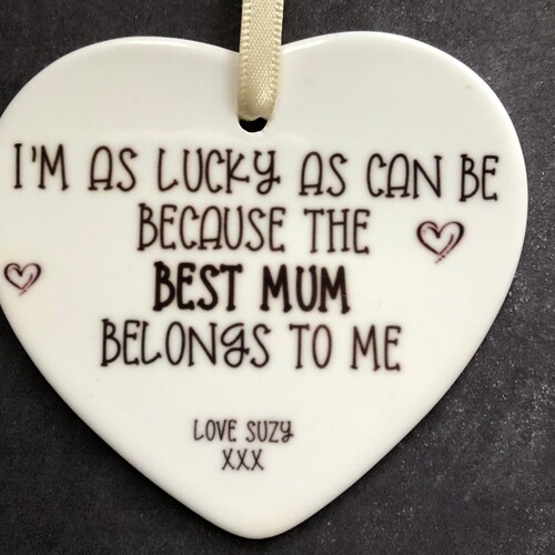 Mum's Are Like Buttons Mother's Day Wooden Gift Heart - Etsy UK