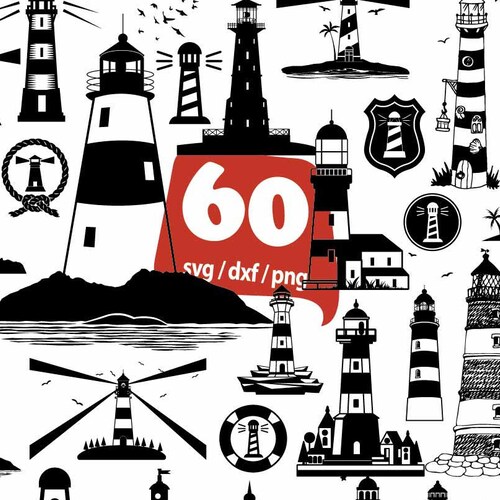 Lighthouse SVG - Etsy