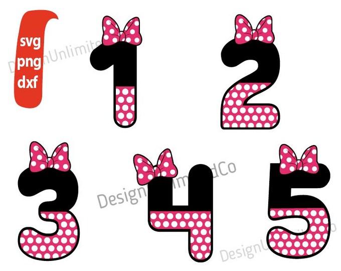 Mickey Mouse Font & Numbers - Etsy Canada