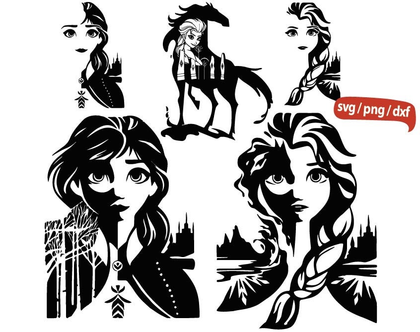 Elsa Svg Frozen Svg Bundle Ana Svg Olaf Svg Elsa Svg - Etsy