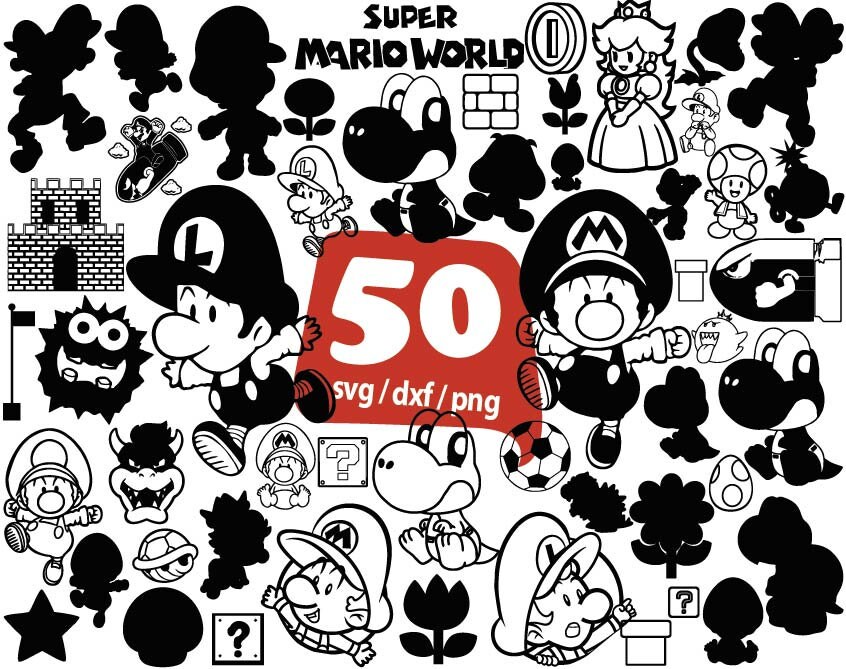 Baby Mario Bros Svg Super Mario Svg Mario Characters Svg - Etsy Ireland