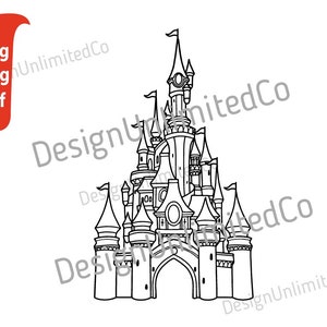 Disney Castle Outline Picture