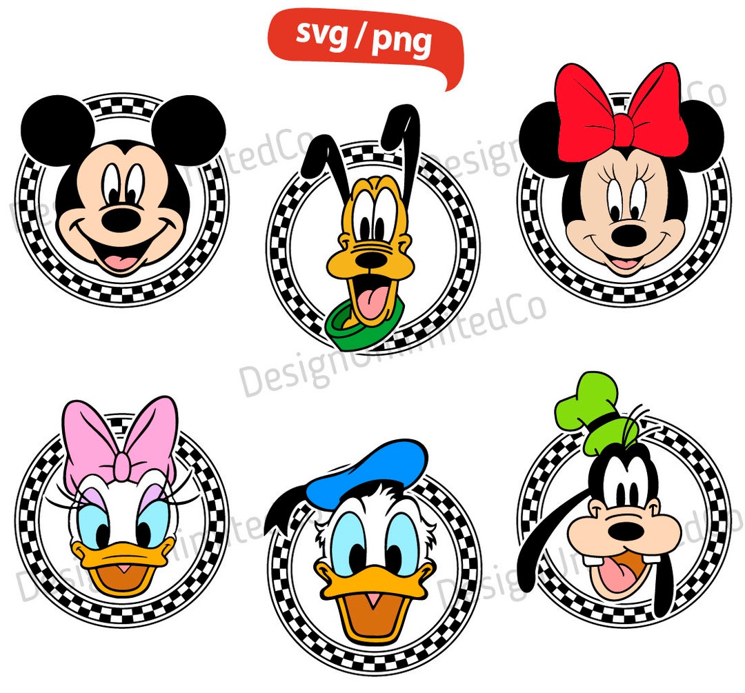 Mouse Head and Friends Svg Png, Mouse Character Faces Svg, Mouse Best ...