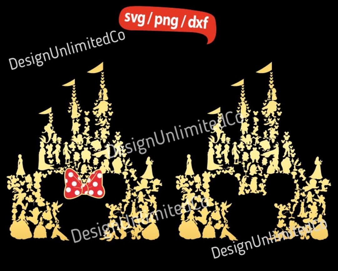 Mouse Castle Svg, Magical Castle Svg, Castle Fireworks Svg, Magical ...