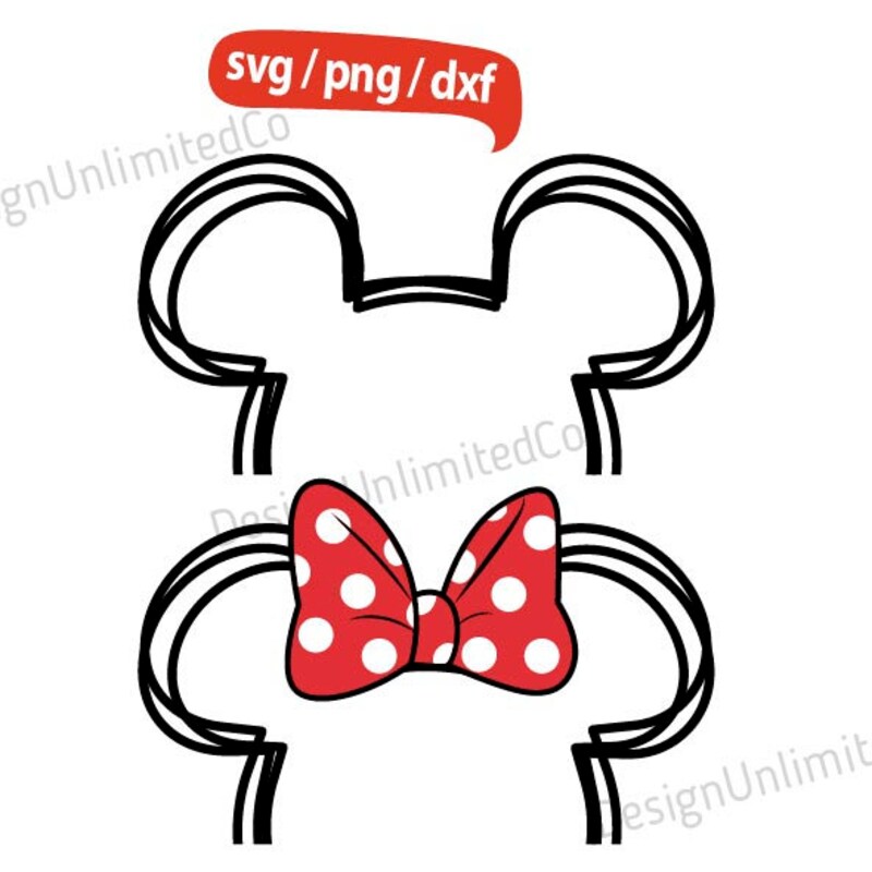 Mickey Ears Svg - Etsy