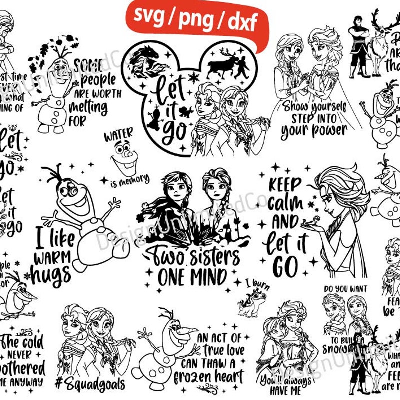 Frozen Svg - Etsy
