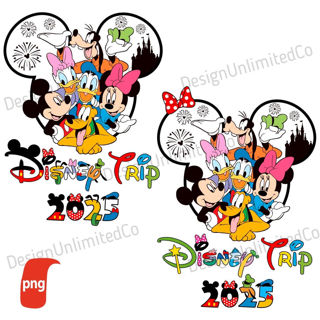 2025 Family Vacation Png, Mouse Trip 2025 Png, Friend Squad Png, Vacay ...