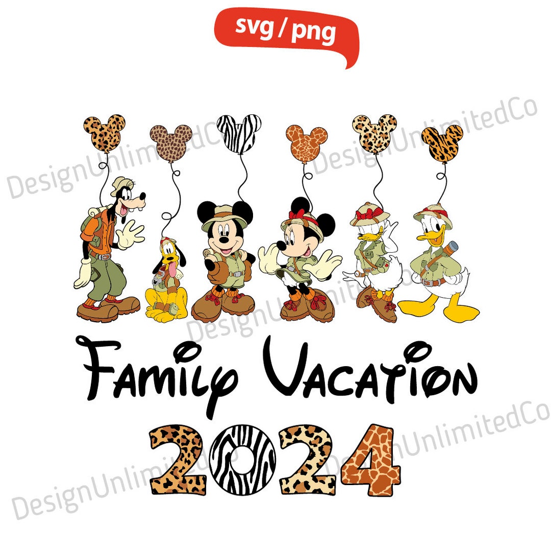 Mouse Family Vacation 2024 Png Svg, Mouse Animal Kingdom Svg, Mouse and ...