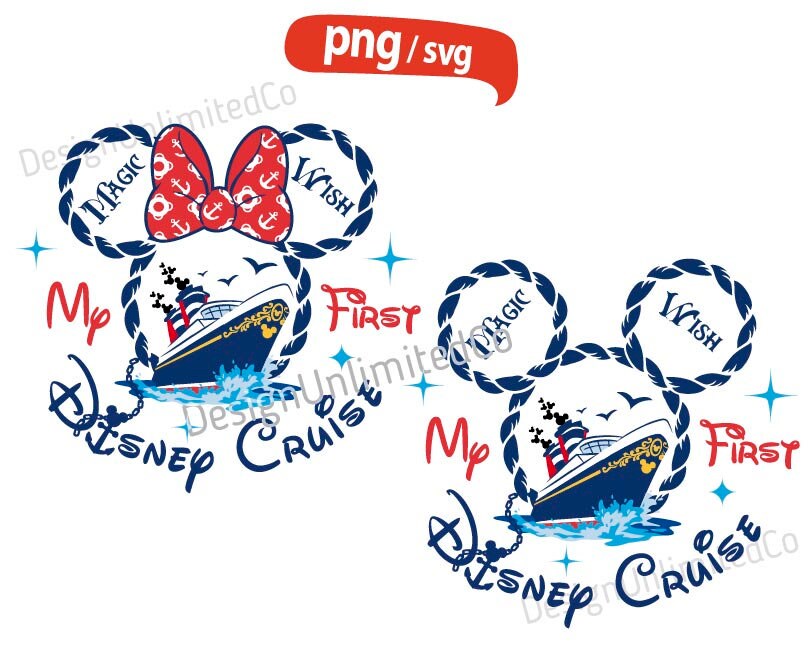 My First Cruise Svg Wish Svg Mouse Sailor Svg Mouse Head - Etsy