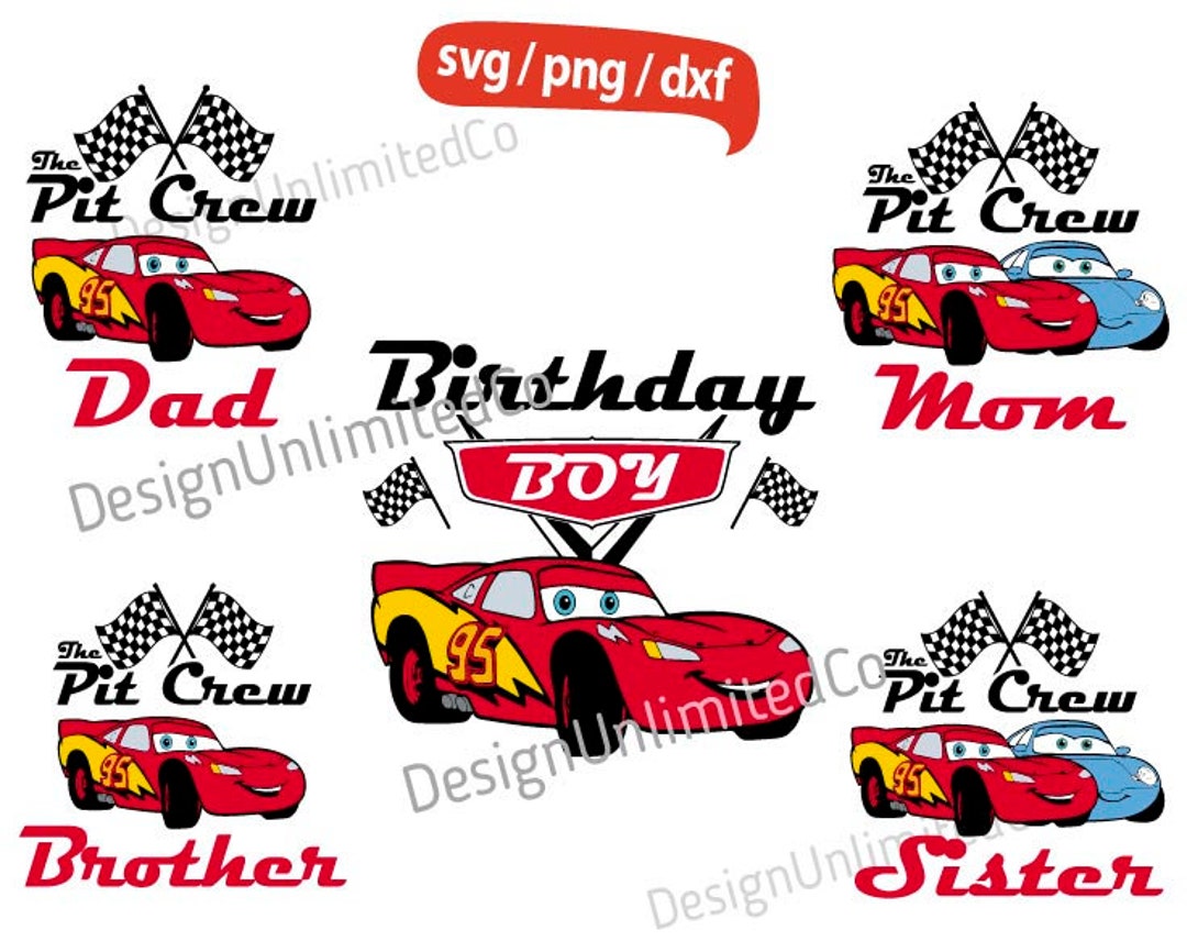 Pit Crew Mom Svg, Pit Crew Dad Svg, Bundle Pit Crew Svg, Birthday Cars ...