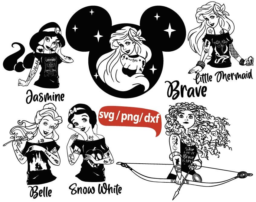 Punk Princess Svg, Goth Princess Svg, Halloween Princess Svg, Rocker ...