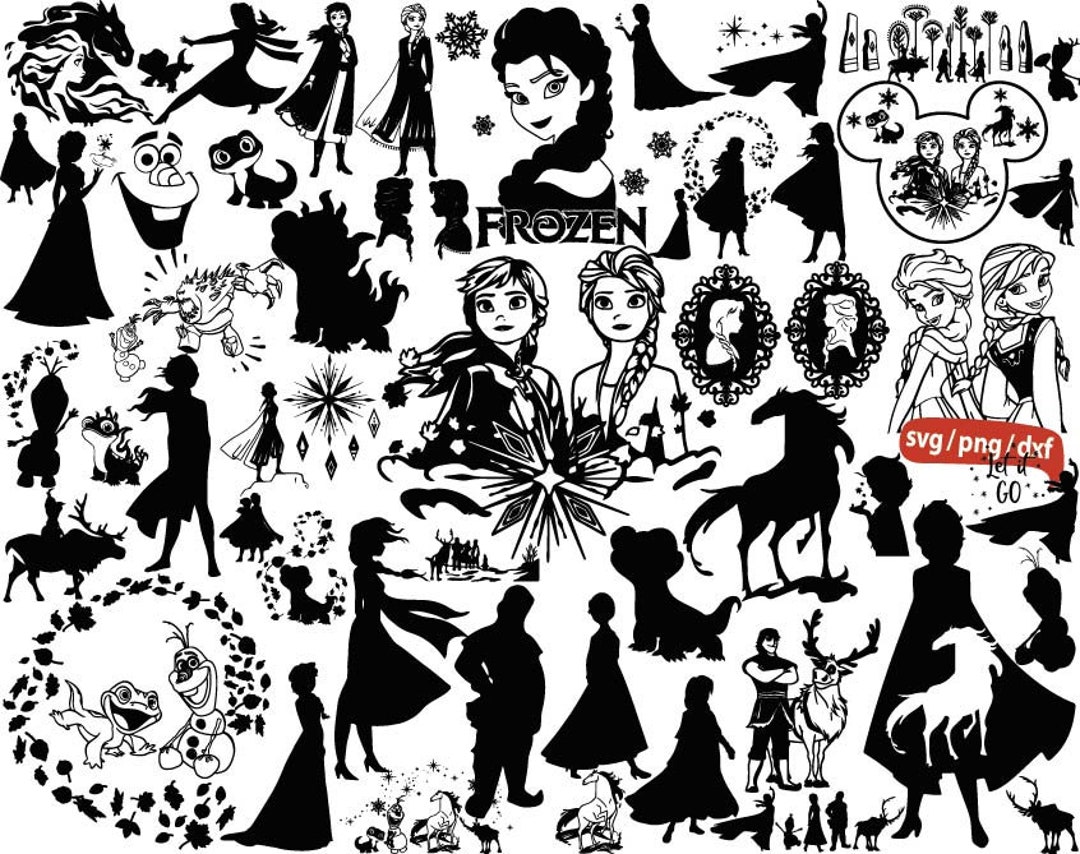 Frozen Svg Elsa Svg Ana Svg Frozen Svg Bundle SVG/DXF/PNG - Etsy