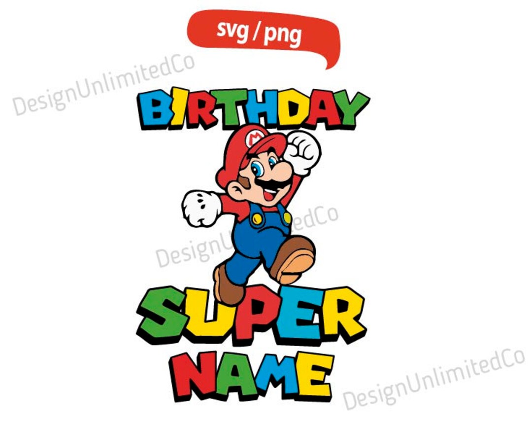 Custom Super Mario Birthday Party, Mario Birthday Boy Svg, Birthday Boy ...