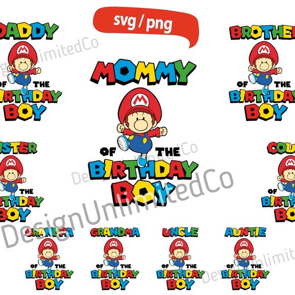 Mario Bros Svg - Etsy