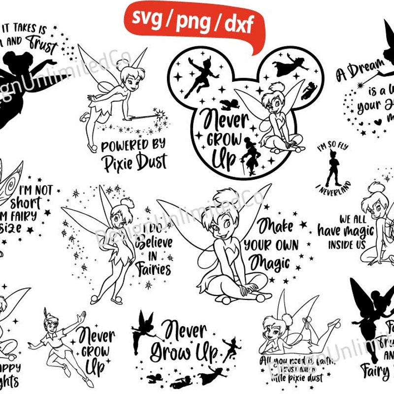 Tinkerbell Svg - Etsy