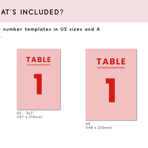 RECEPTION TABLE NUMBERS Template | Wedding | Digital Download | Corjl ...
