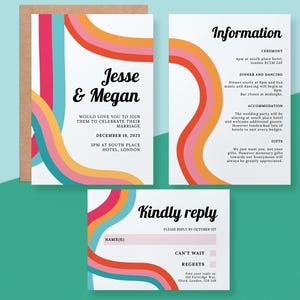 WEDDING INVITATION SET Template | Wedding | Digital Download | Corjl ...