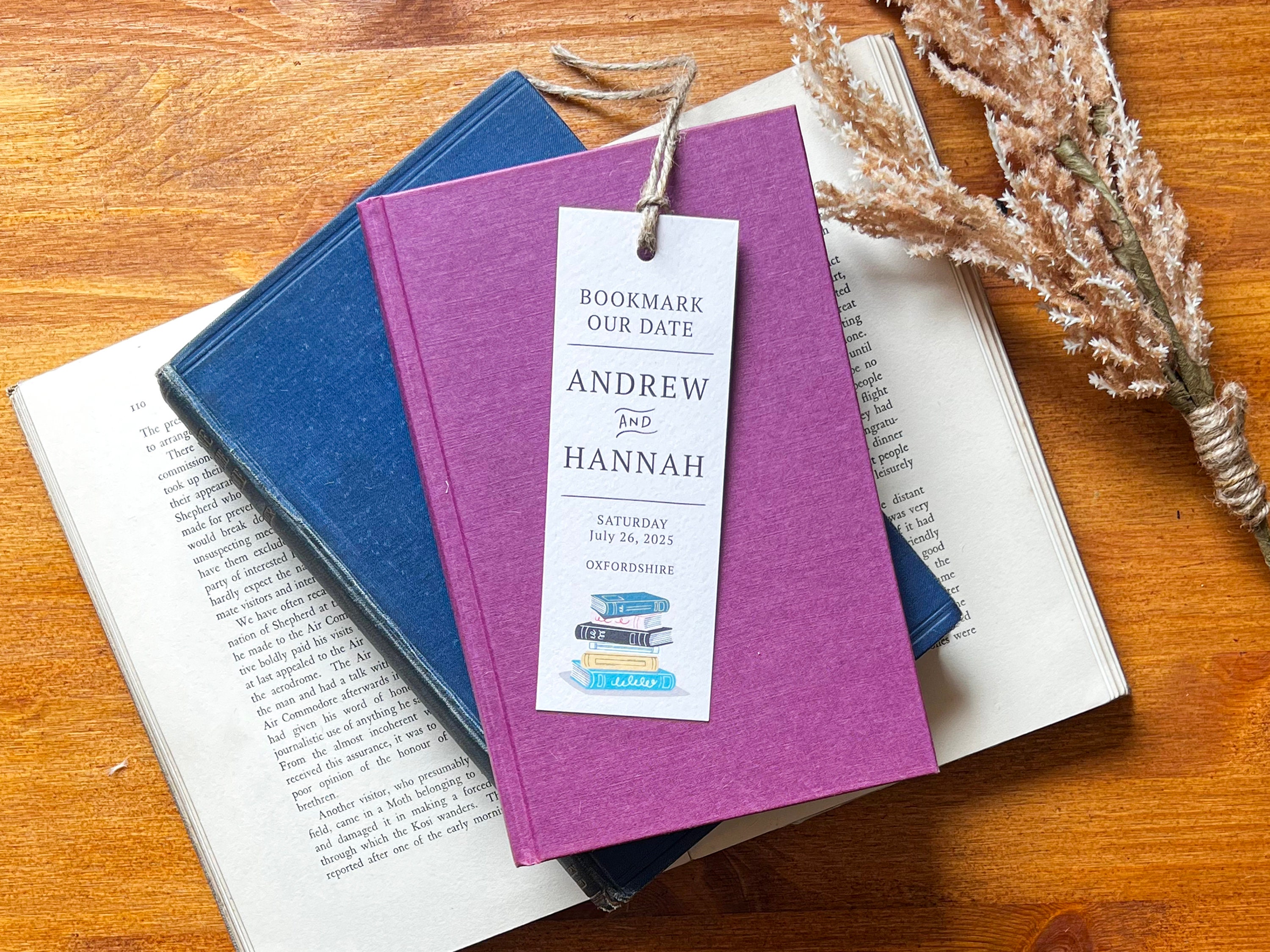 Sample Pack Bookmark Save the Date | Personalised | Bookshop ...