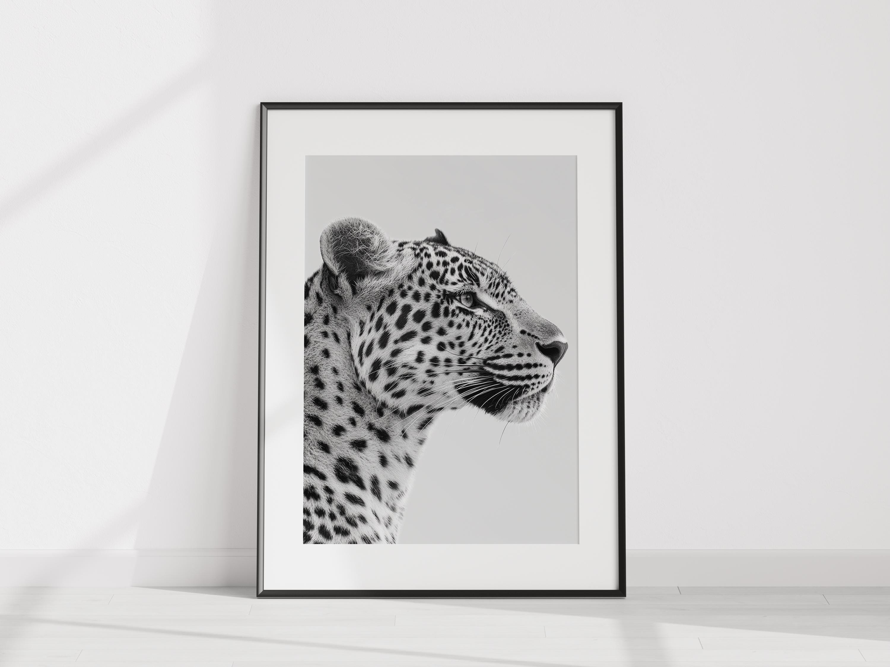 Set of 3 Black and White Animal Prints - Tiger, Leopard, Cheetah ...