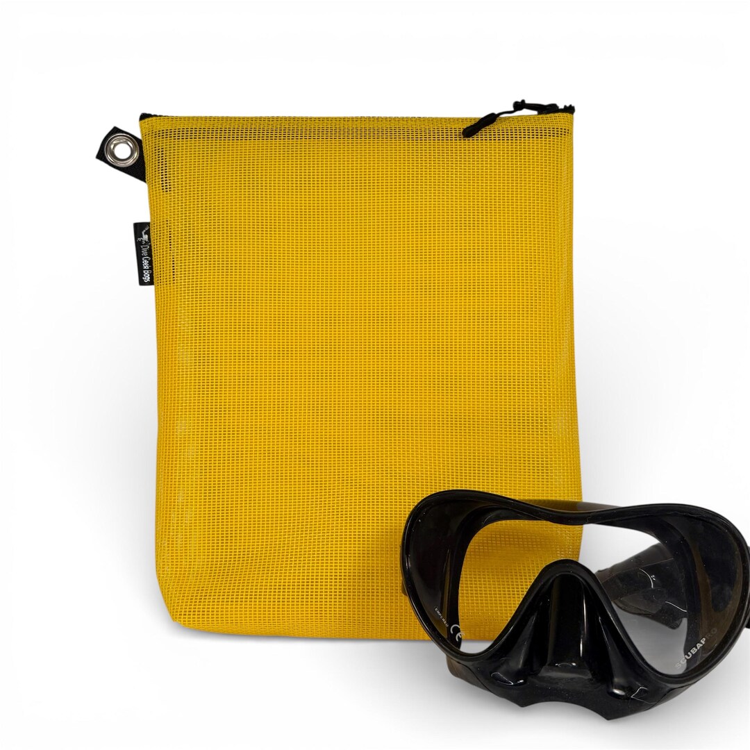 XL Top Zip Dive Mesh Pouch - Extra Large Secure Storage for Dive Tools ...
