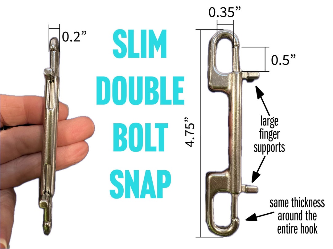 316 Stainless Steel Slim Double Bolt Snap: Scuba Diving Gear Clip - Etsy