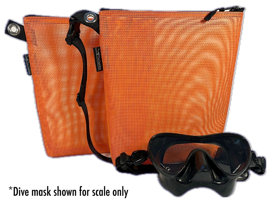 REDESIGNED Large Top Zip Mesh Dive Pouch - Etsy