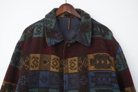 Rare Vintage Aztec Wool Navajo Aztec Jacket Size L-XL - Gem