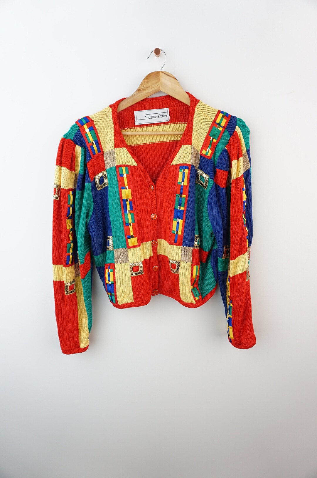 Vintage 90s Retro 80s Oldschool Sweater Pulli Pullover Knit Jumper ...