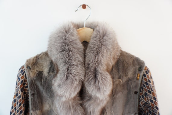 Rare Vintage Unique Fur Coat Size M - Gem