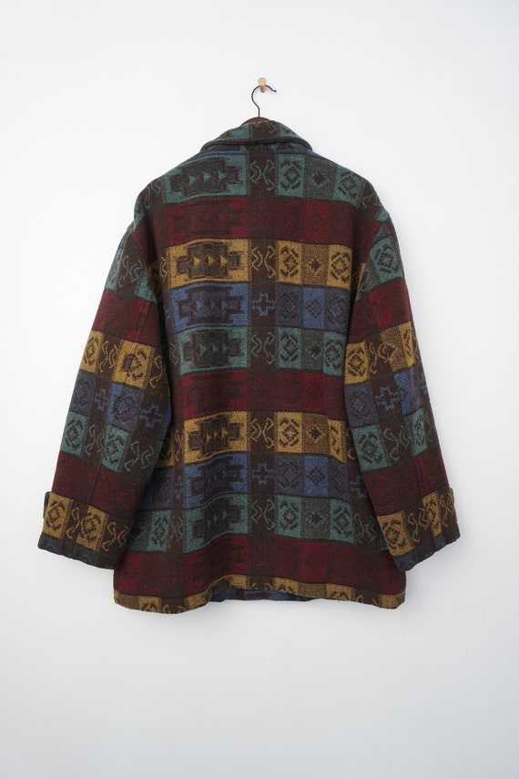 Rare Vintage Aztec Wool Navajo Aztec Jacket Size L-XL - Gem