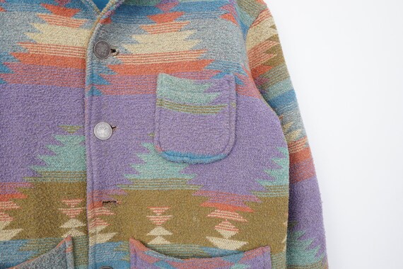 Rare Wool Vintage Navajo Aztec Jacket Size M - Gem