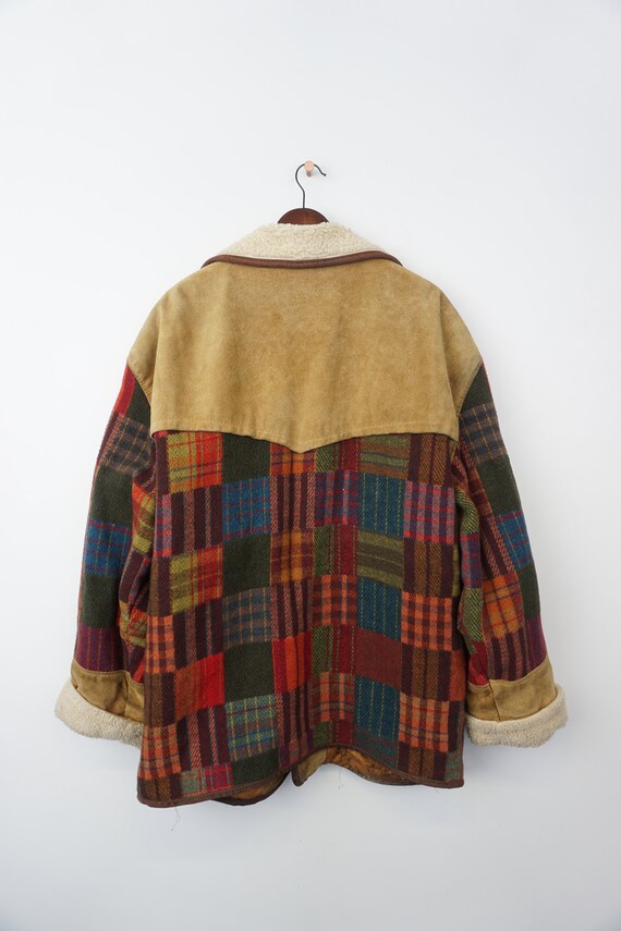 Rare Vintage Navajo Aztec Leather Jacket Size XL - Gem