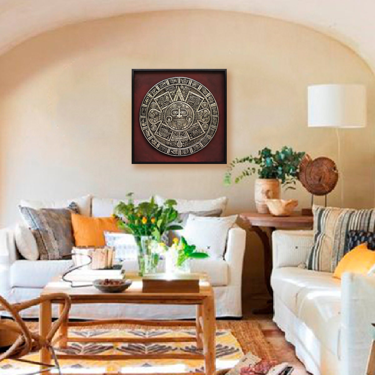 Metal embossing Aztec Culture Embossed in aluminum Aztec art ...