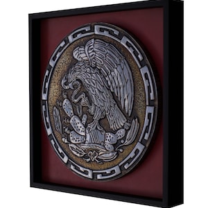 Mexican National Shield. Mexico. Metal Embossing. Aztec. Aztec Culture ...