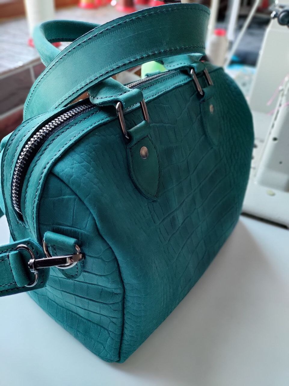 TURQUOISE Leather Bag Boho Bag Small Cute Shoulder Bag - Etsy