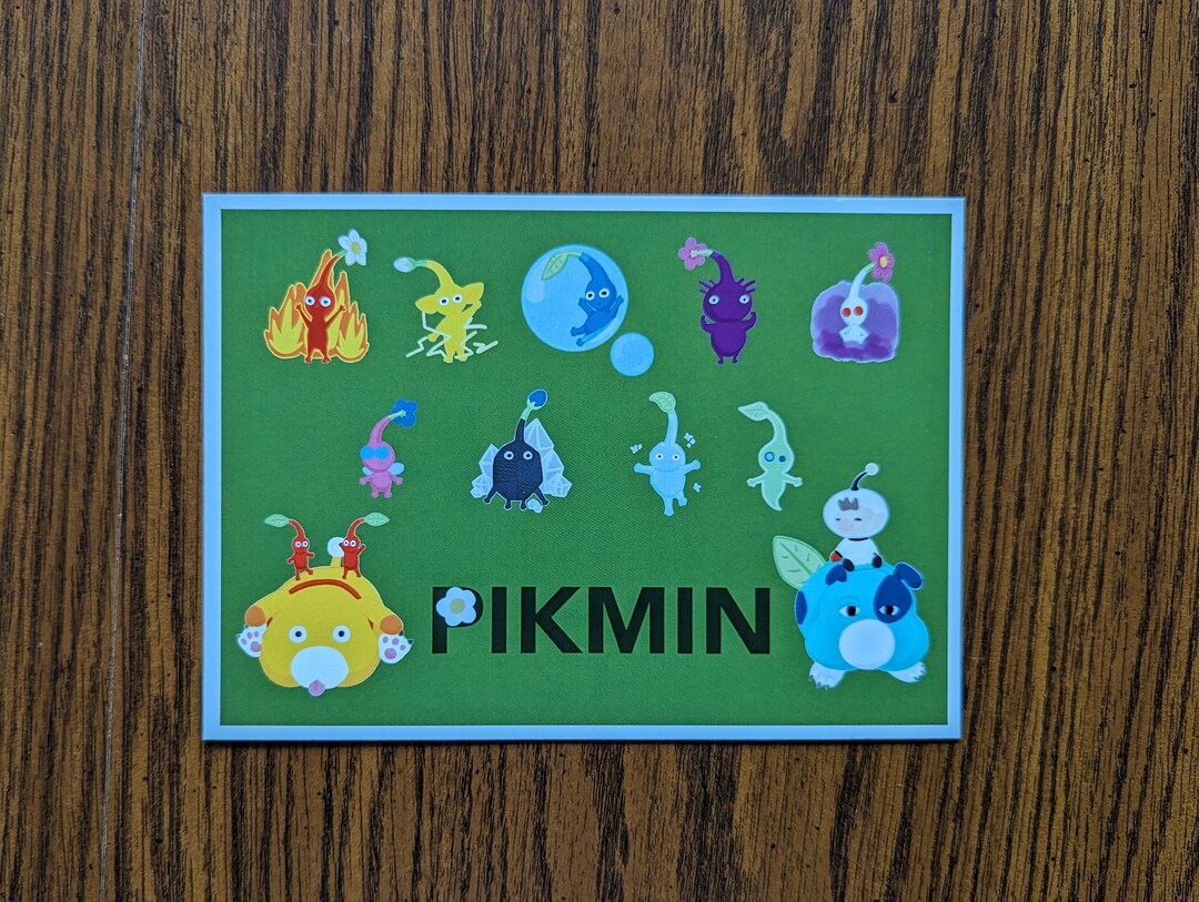 Pikmin Digital Art Postcard Print - Etsy