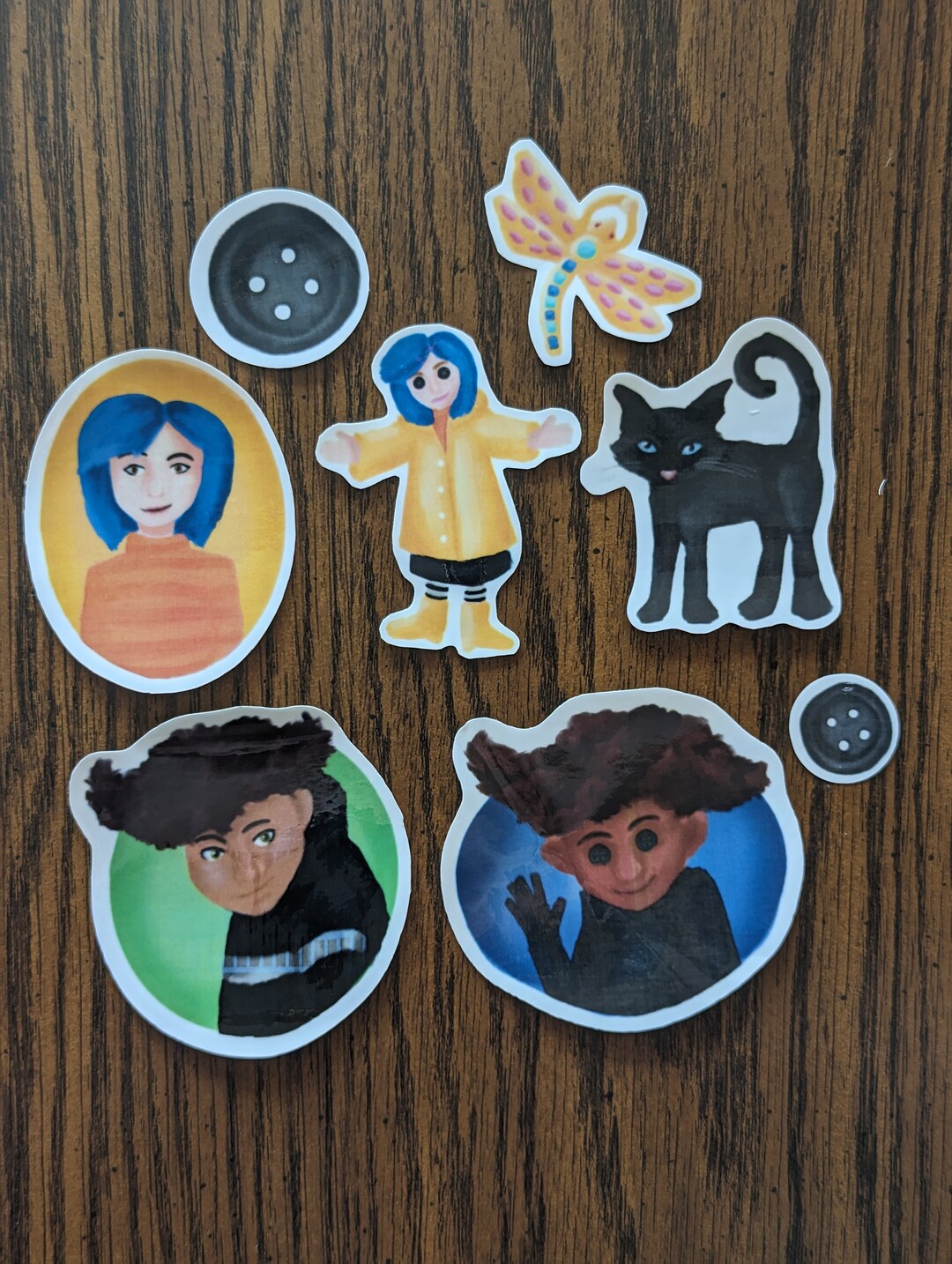 Coraline and Wybie Sticker Set Coraline Stickers - Etsy