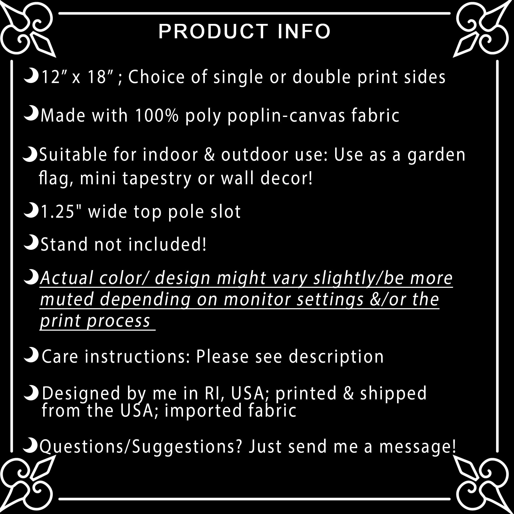 Yule Garden Flag Yule Decor Yule Altar Decor Wiccan Decor - Etsy