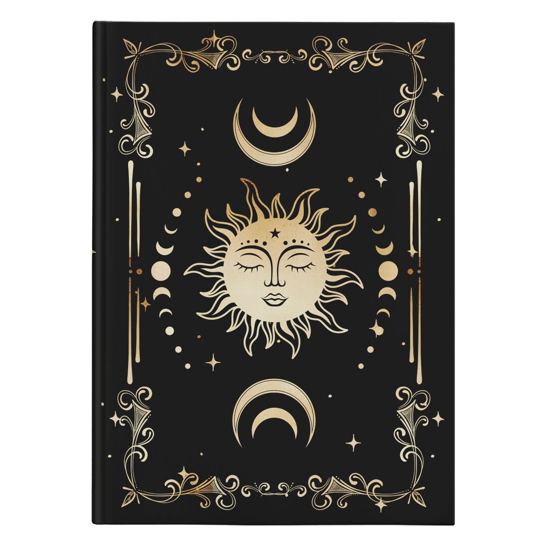 Sun Moon Journal Witch Journal Book of Shadows Witch Notebook Witchy ...