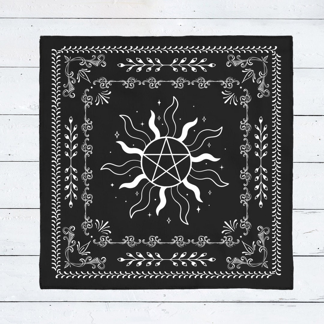 Pentacle Altar Cloth Tarot Spread Cloth Ritual Cloth Tarot Reading ...