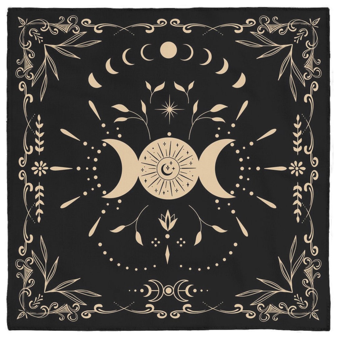 Triple Moon Altar Cloth Alter Cloth Tarot Cloth Altar Decor Tarot Cloth ...