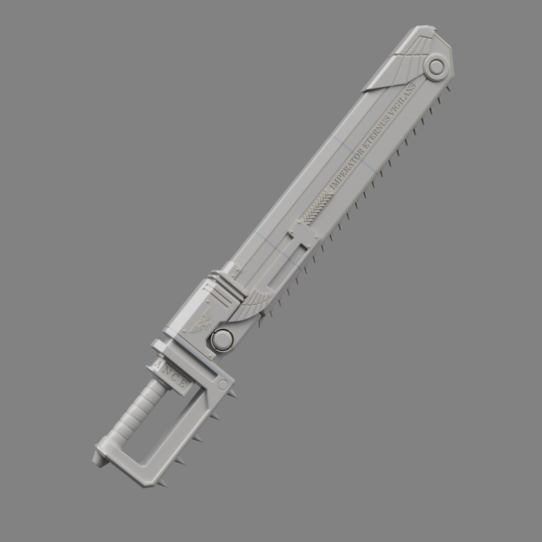 Chainsword 3D Print Files - Etsy