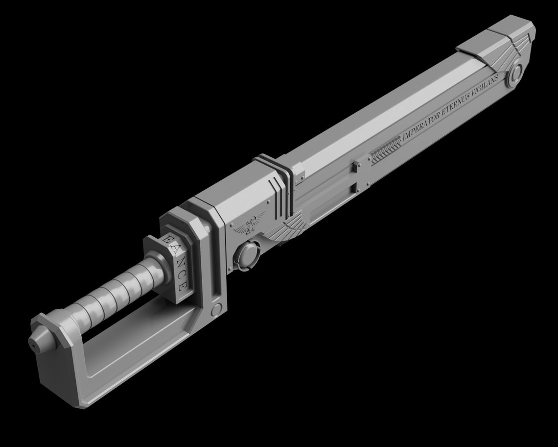 Chainsword 3D Print Files - Etsy