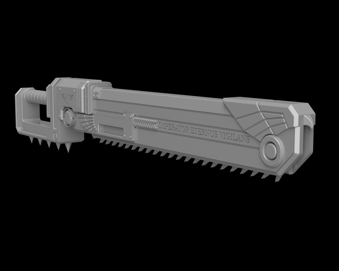 Chainsword 3D Print Files - Etsy