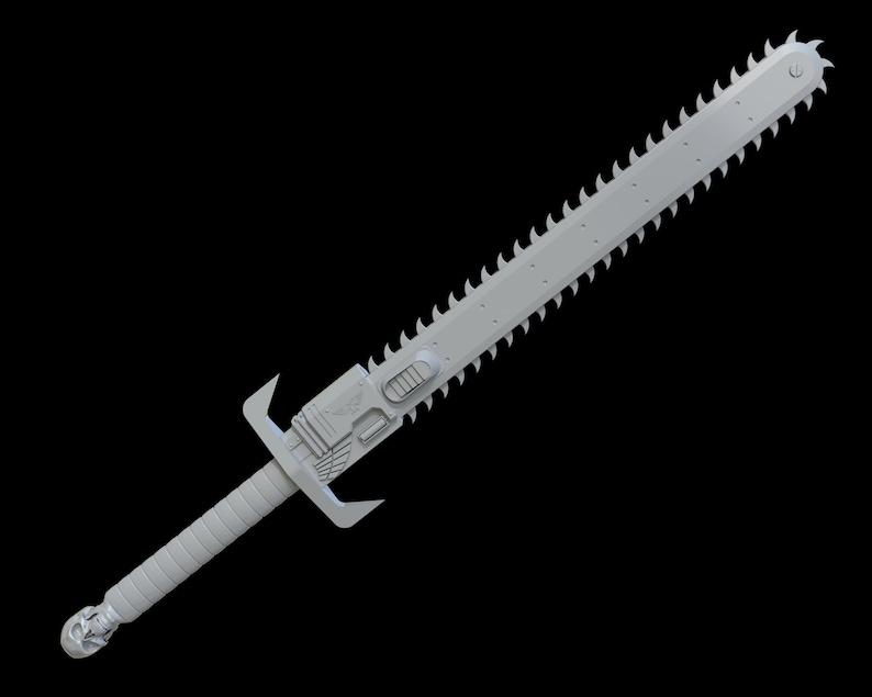 Two Handed Chainsword 3D Print Files - Etsy