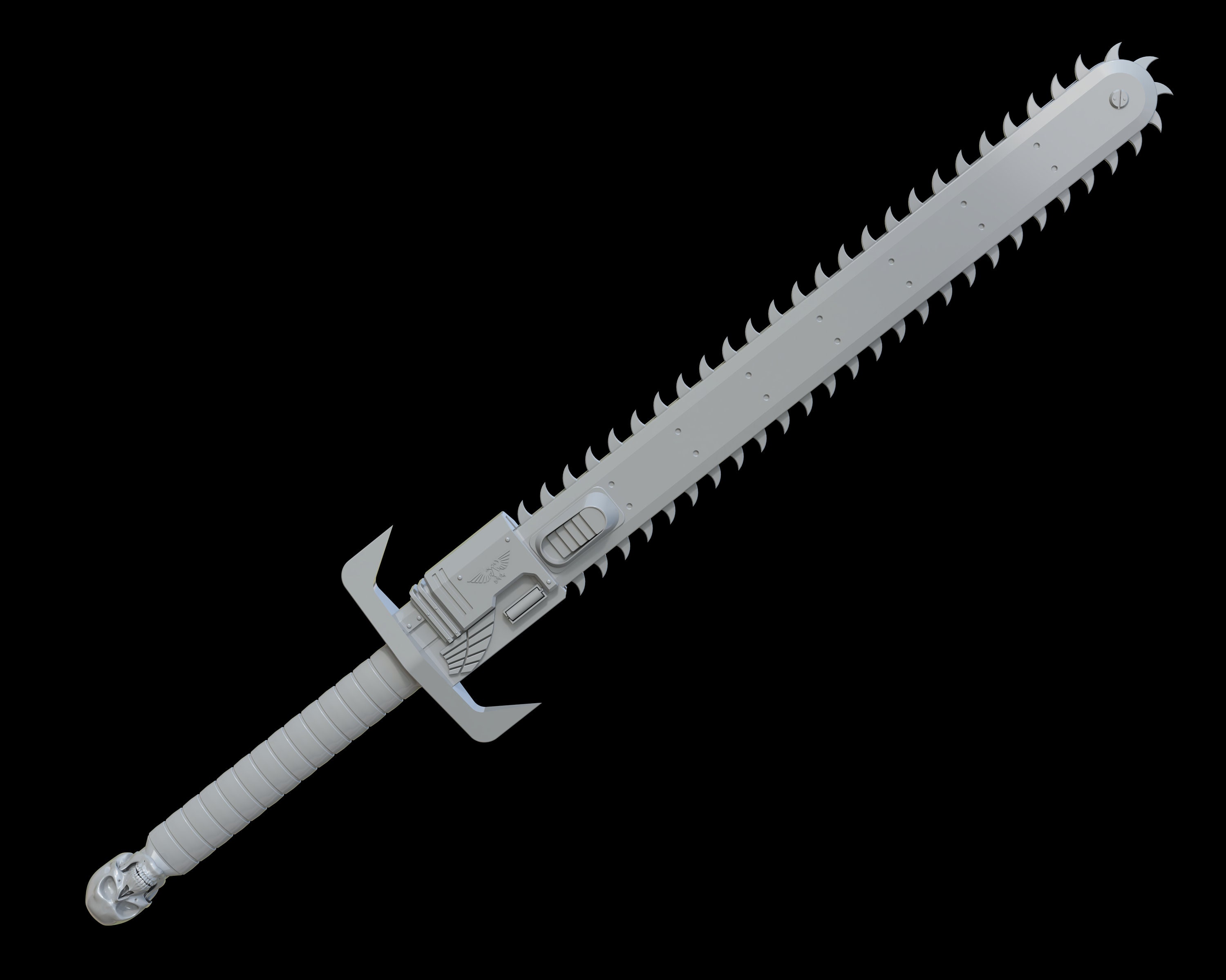 Two Handed Chainsword 3D Print Files - Etsy UK